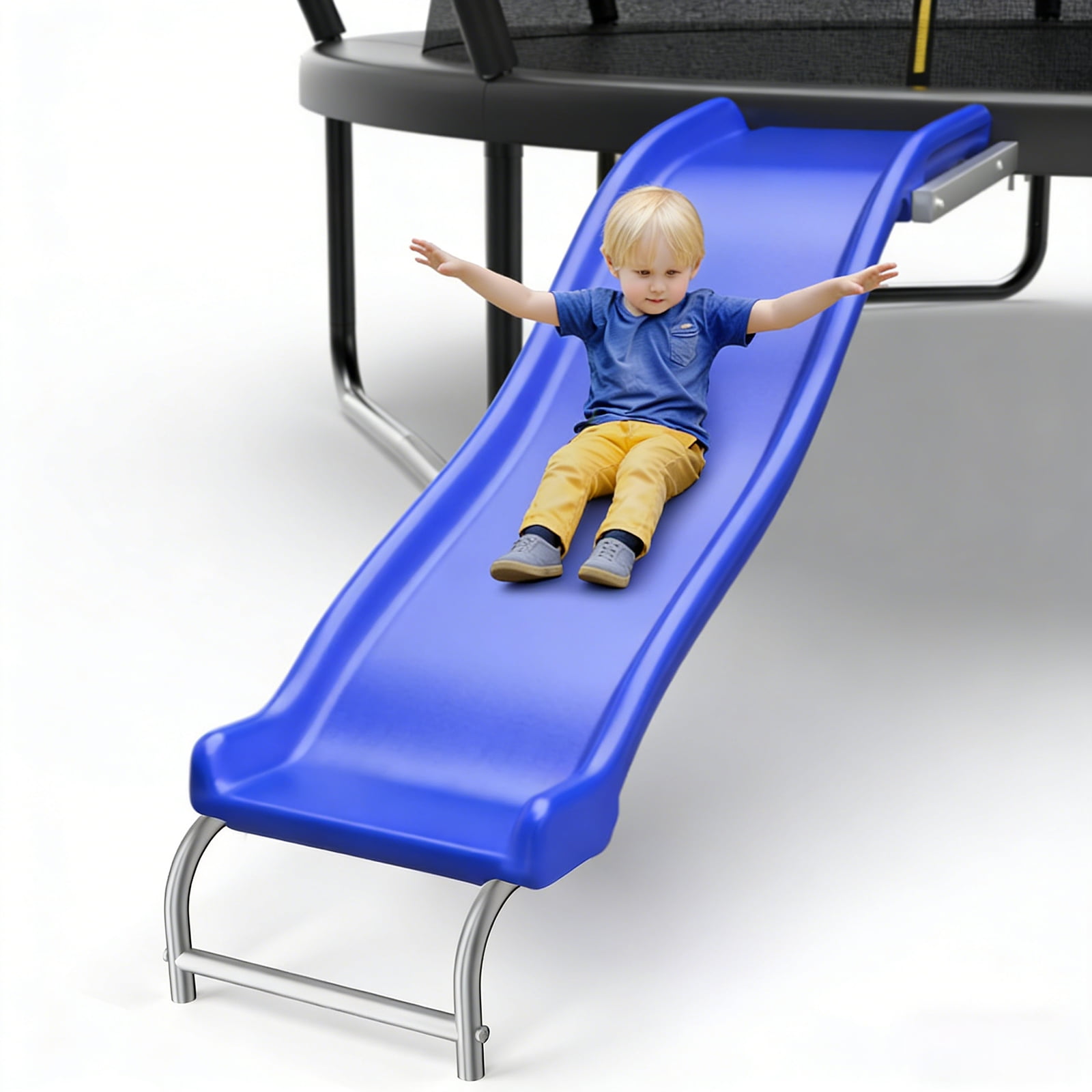 Slide Universal Plastic Trampolines Slide for 8-16FT Trampoline,55.12 ...