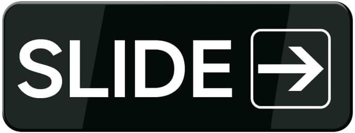 Slide With Right Arrow Sign W/Adhesive Back - Durable And Wipe Clean ...