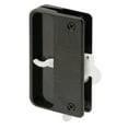 Slide-co Screen Door Latch and Pull with Security Lock, Black Plastic ...