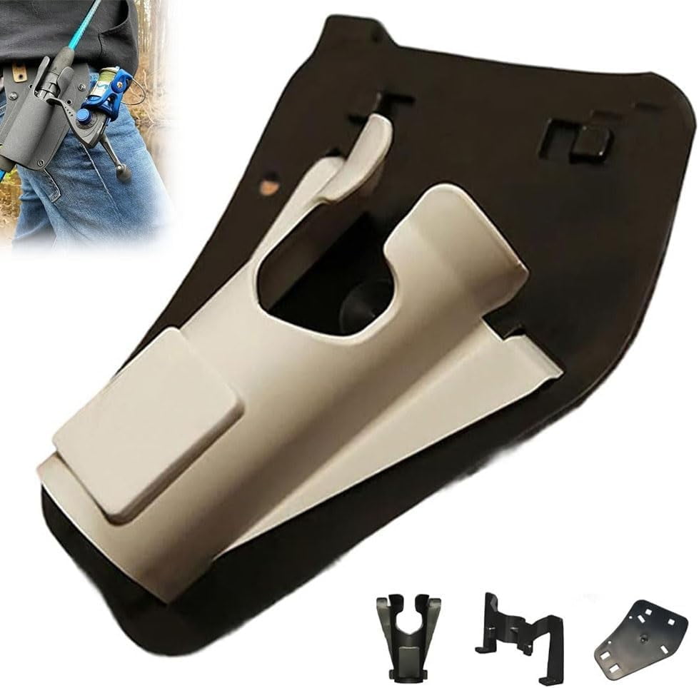 Slide-in Fishing Rod Hip Holster, Hands-Free Rod Holder for Fly & Bank ...