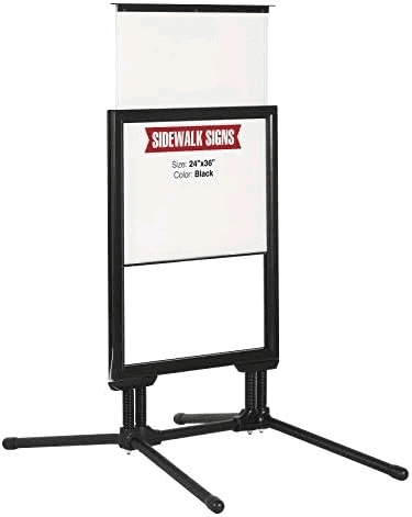 Slide-in SwingPro Weather and Wind Resistant Outdoor Pavement Sidewalk ...