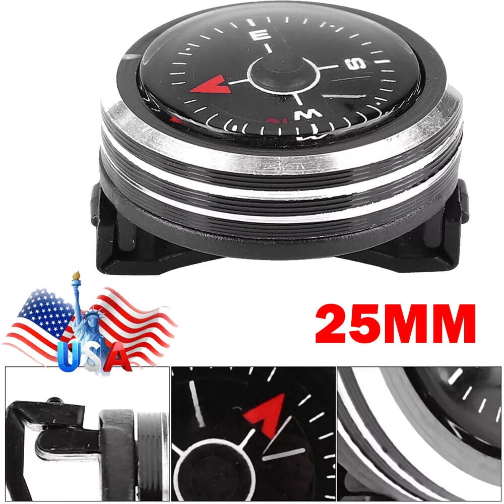 Slide on 25MM Watch Wrist Band Strap Compass Outdoor Waterproof ...