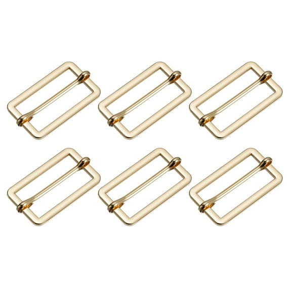 Slides Buckles, 6 Pack 30x15x2mm Metal Roller Pin Buckles, Gold Tone ...