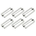 Slides Buckles, 6 Pack 35x15x2.2mm Metal Roller Pin Buckles, Silver ...