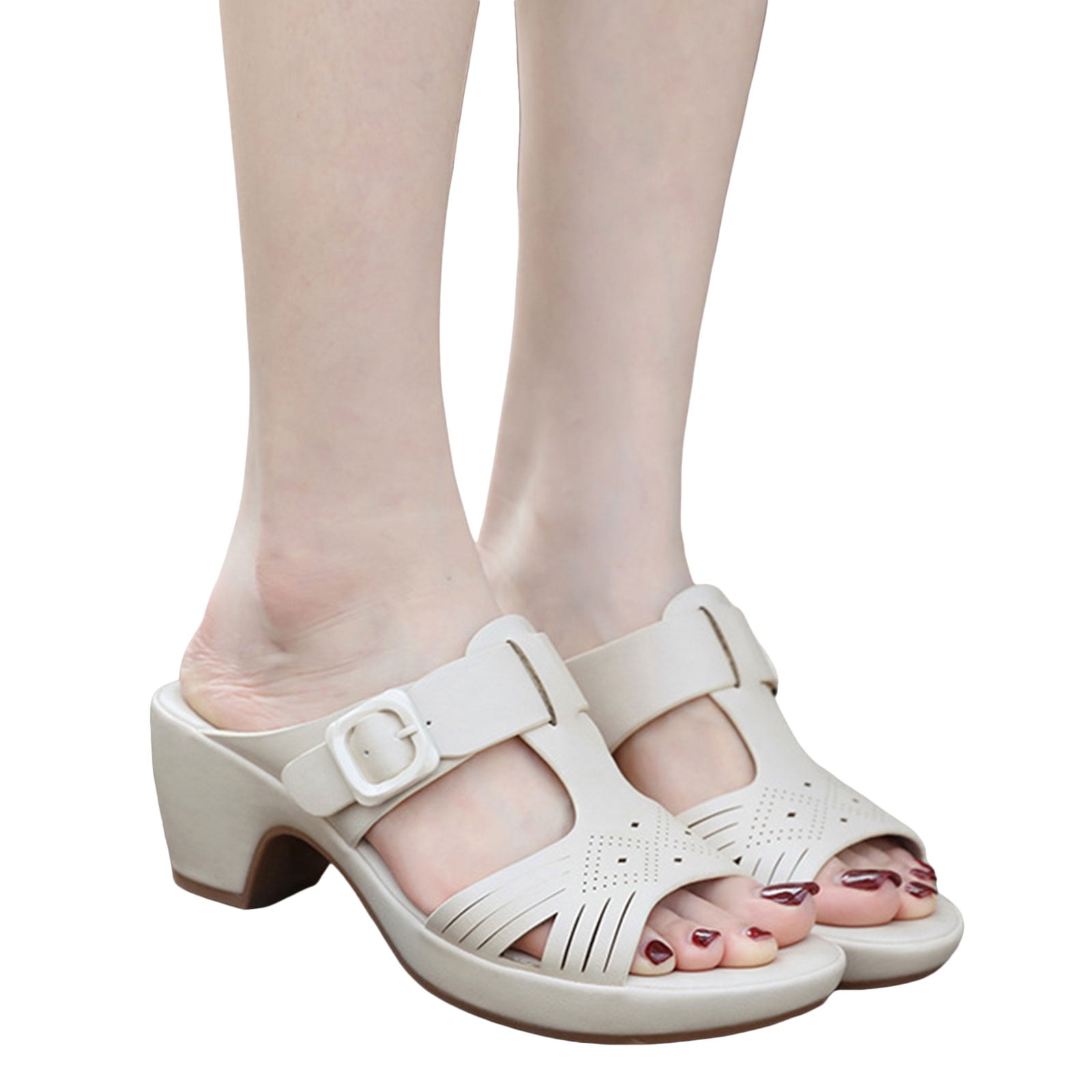 Slides Sandals for Women 2026 Summer Beach Orthopetic Arch Support Peep ...