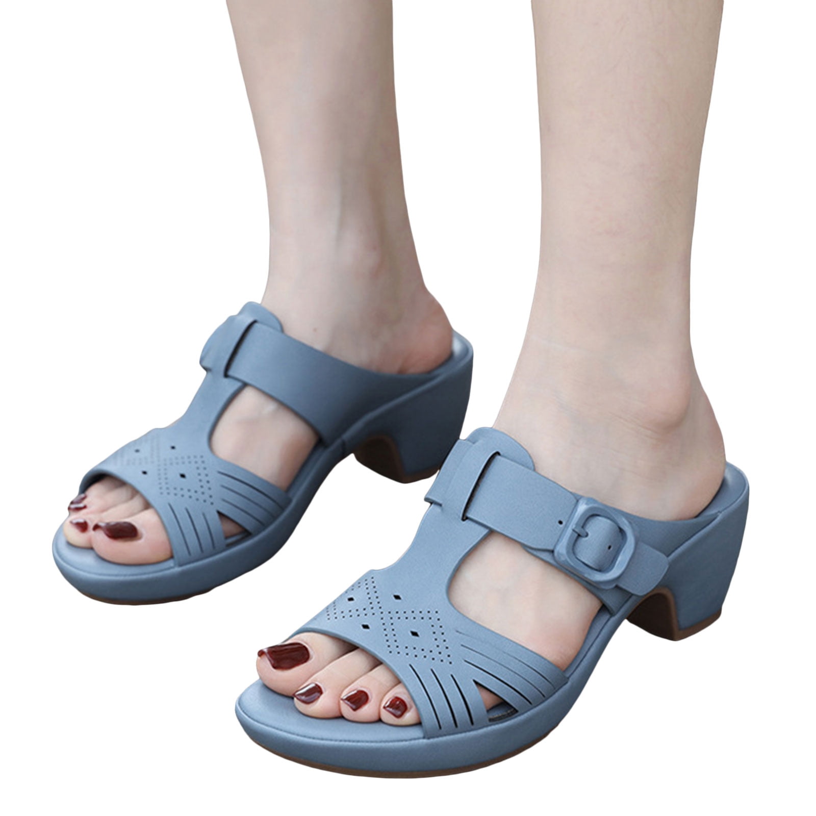 Slides Sandals for Women 2026 Summer Beach Orthopetic Arch Support Peep ...