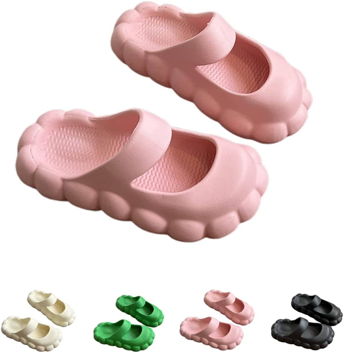 Slides for Women, Cloud Pillow Slides Thick Soles Cloud Slippers Non ...