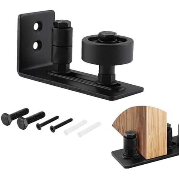Sliding Barn Door Bottom Floor Guide,Adjustable Roller Wall Mount,8 ...