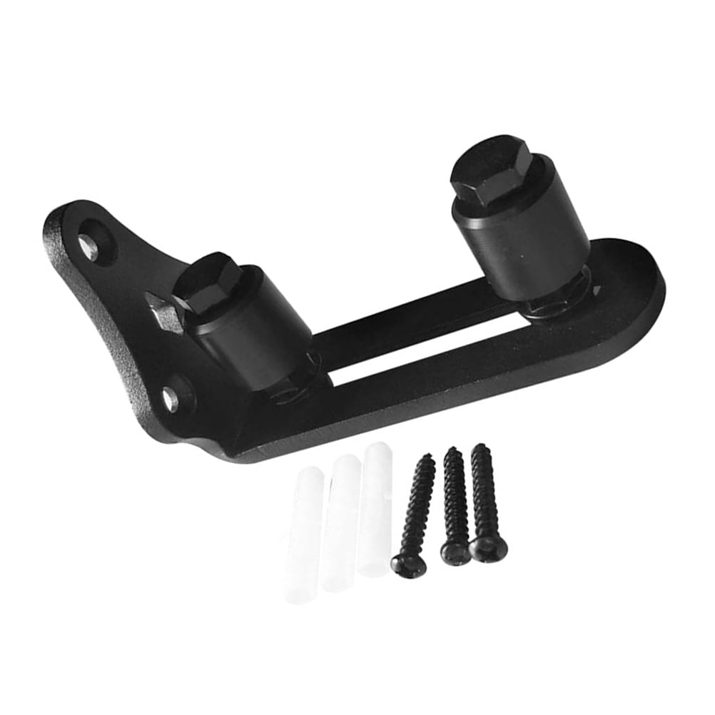Sliding Barn Door Guide Triangle Pulley Stop Floor Swing Stopper Black ...