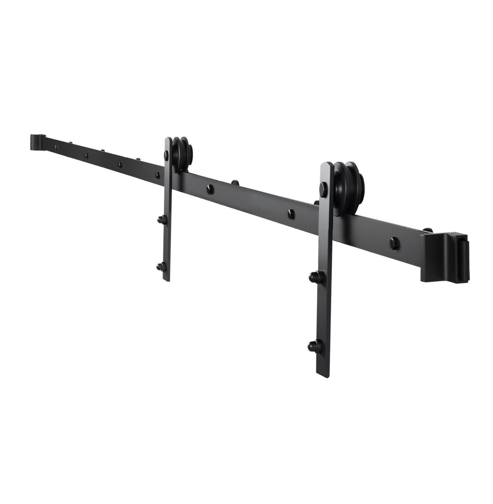 Sliding Barn Door Hardware Kit 10FT - Single Track - I-Shape - Black ...