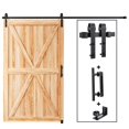 Sliding Barn Door Hardware Kit 12 FT-Single Door Kit - Walmart.com