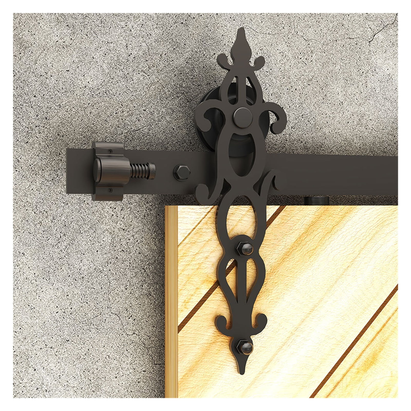 Sliding Barn Door Hardware Kit, Heavy Duty Smoothly And Quietly Easy To ...