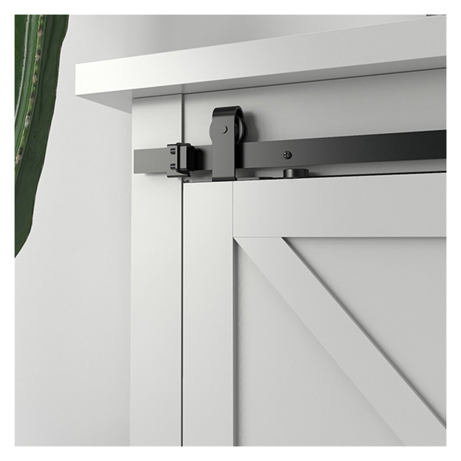 Sliding Barn Door Hardware Kits, Top Mounted Hanging Rail Stopper ...