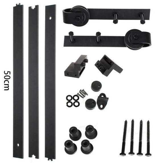 Sliding Barn Door Hardware Roller Track Rail Kit Set For Closet Cabinet ...