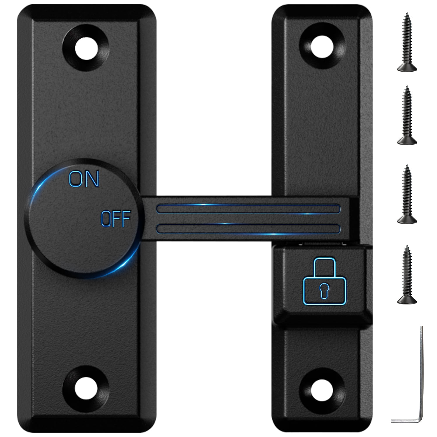 Sliding Barn Door Lock Hardware, 90/180 Degree Locks for Barn Doors ...