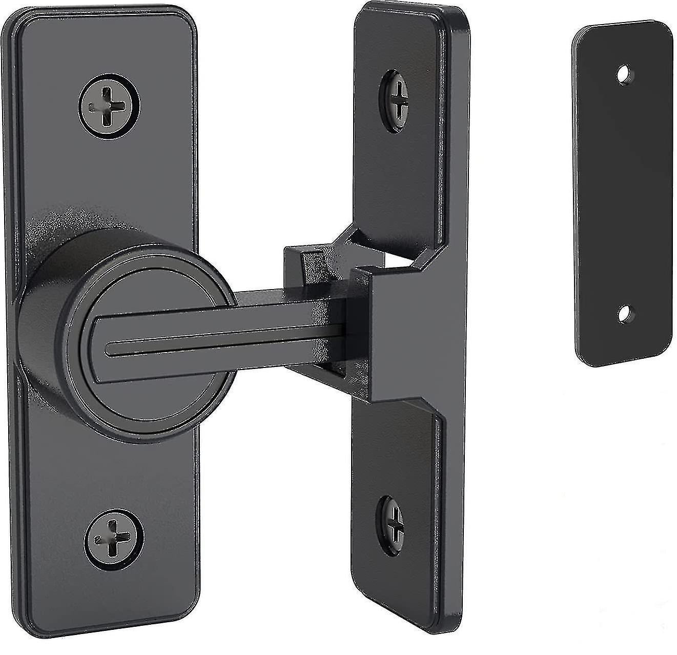 Sliding Barn Door Lock Hardware, 90 Degree Heavy Duty Door Latch Flip ...