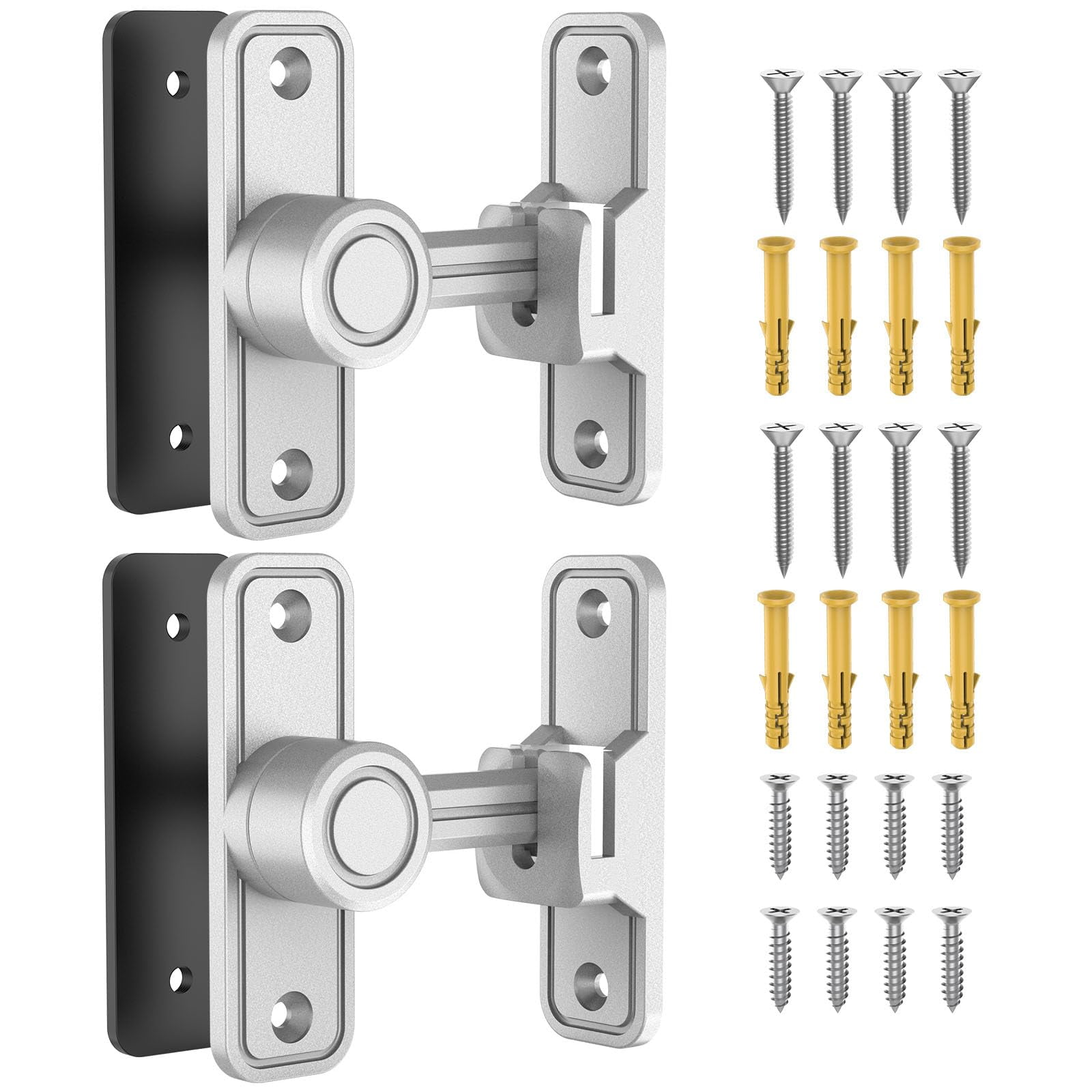 Sliding Barn Door Lock Hardware, 90 Degree Locks for Barn Doors, Flip Gate Latches for Barn ...