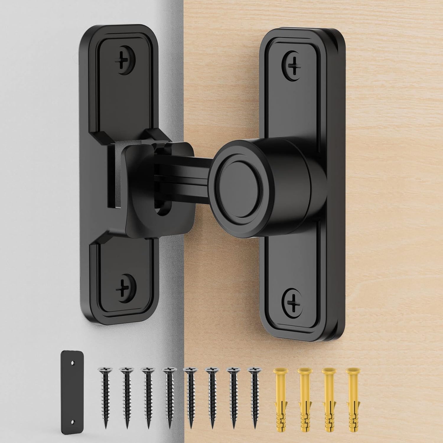 Sliding Barn Door Lock Hardware, 90 Degree Locks for Barn Doors, Flip ...
