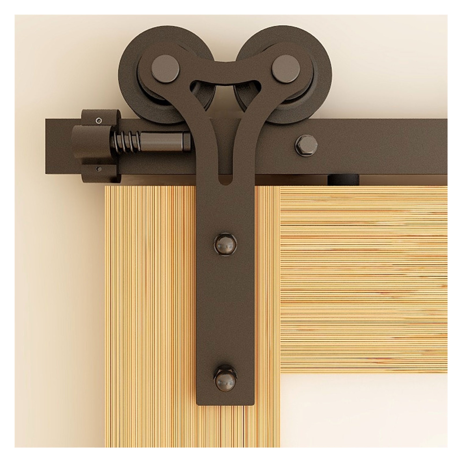 Sliding Barn Door Rail Kits, Y Shape Roller Hanger Door Hardware Track ...