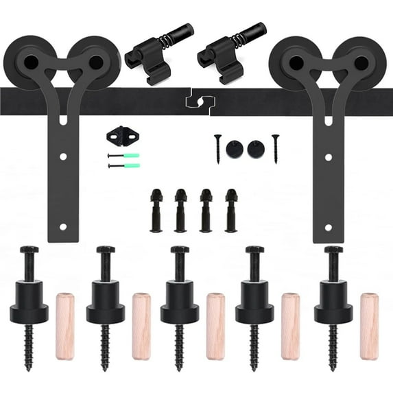 Sliding Barn Door Rail Kits Y Shape Roller Hanger Door Hardware Track ...