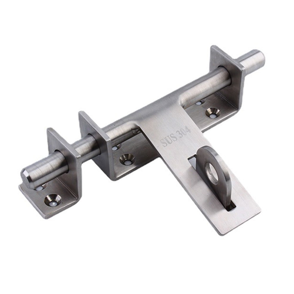 Sliding Bolt Latch 170mm Thickened Stainless Steel Bolt with Padlock ...