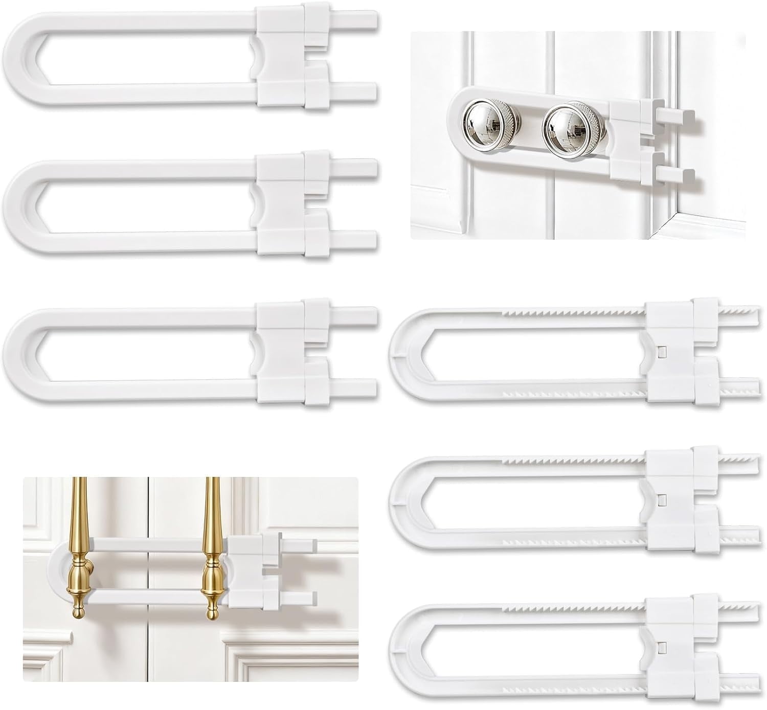 Sliding Cabinet Lock, 6 Pack Child Locks for Cupboard Drawers Kitchen ...