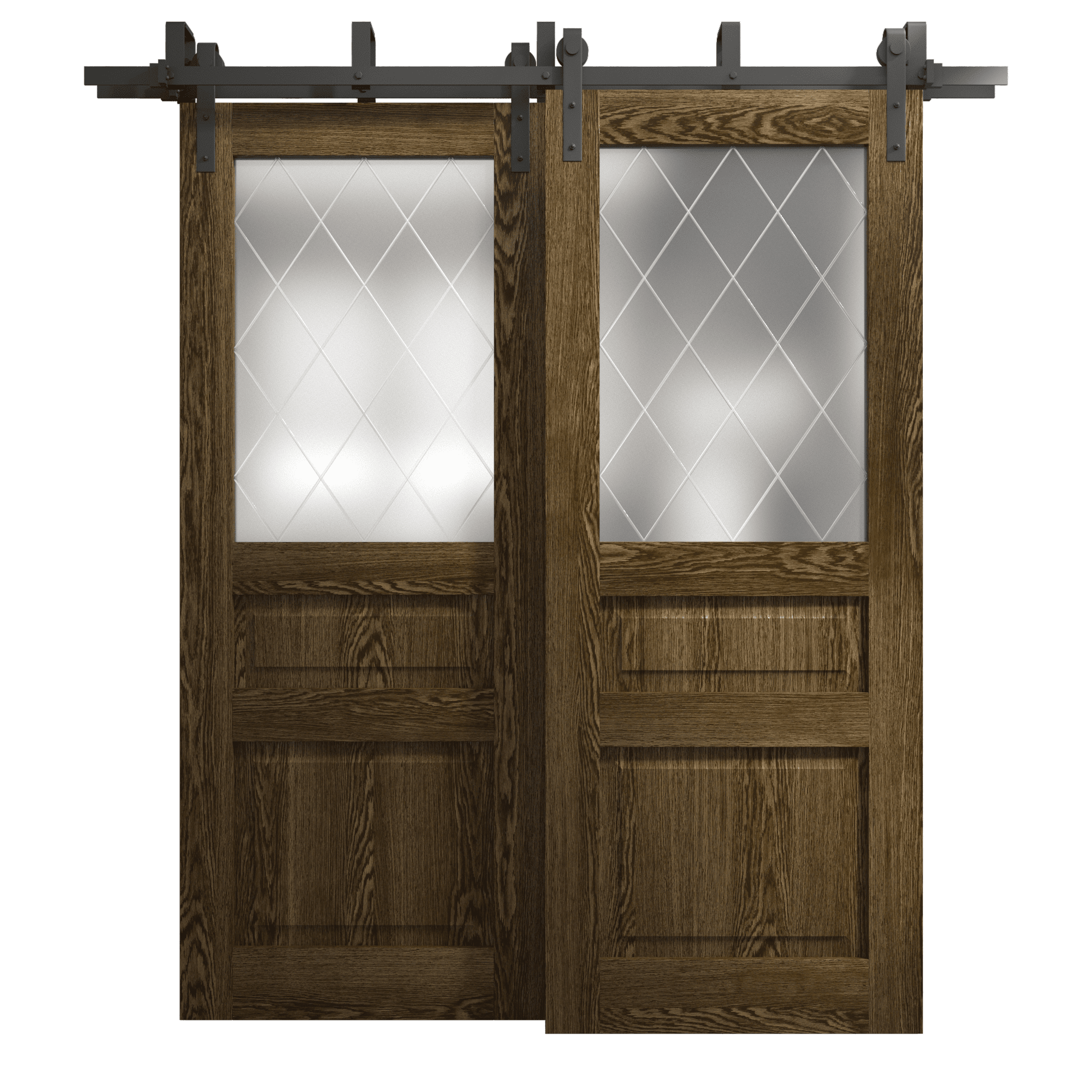 Sliding Closet Barn Bypass Doors 36 x 80 inches | Ego 5011 Marble Oak ...