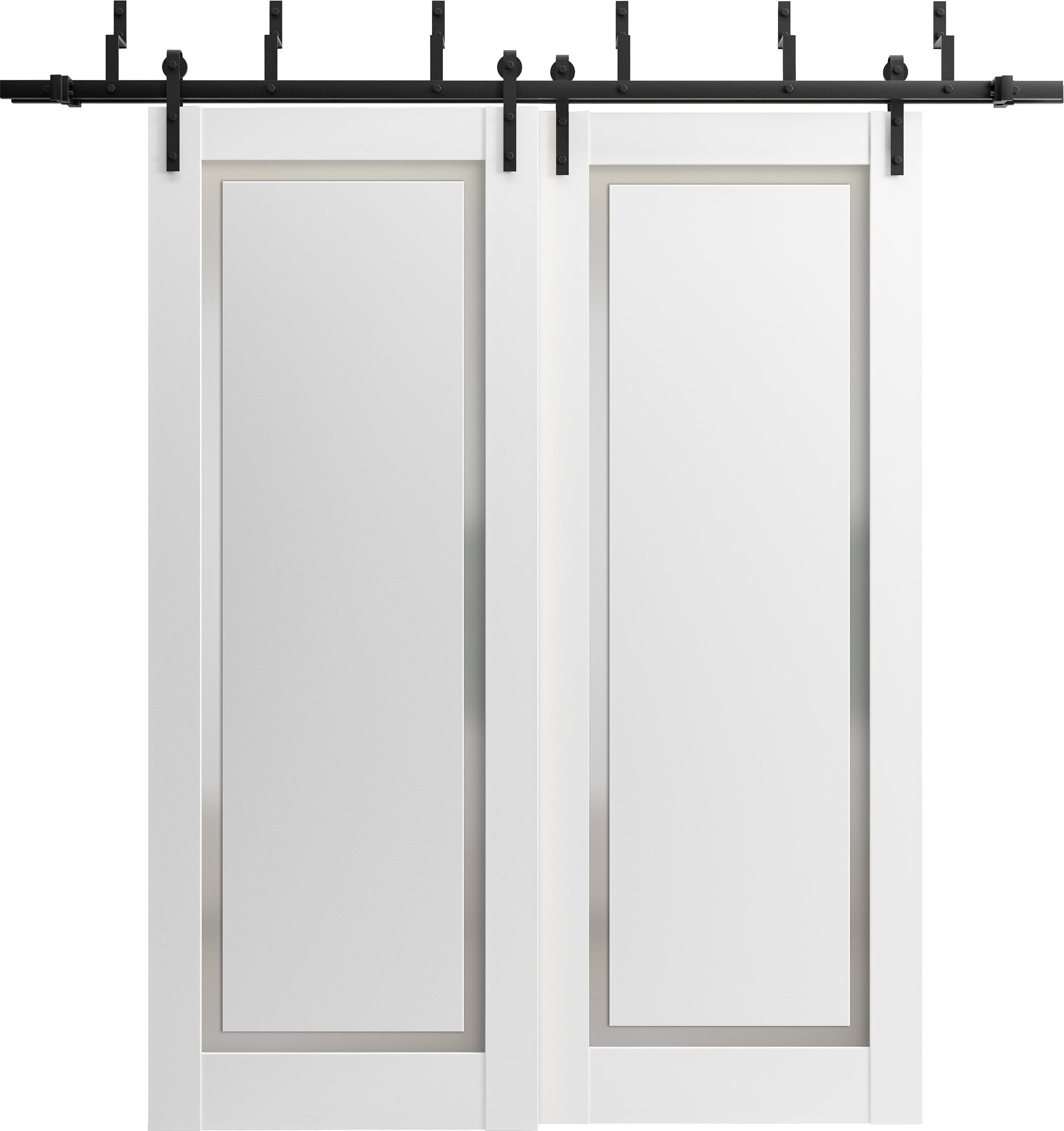 Sliding Closet Barn Bypass Doors 60 x 80 inches | Planum 0888 Painted ...