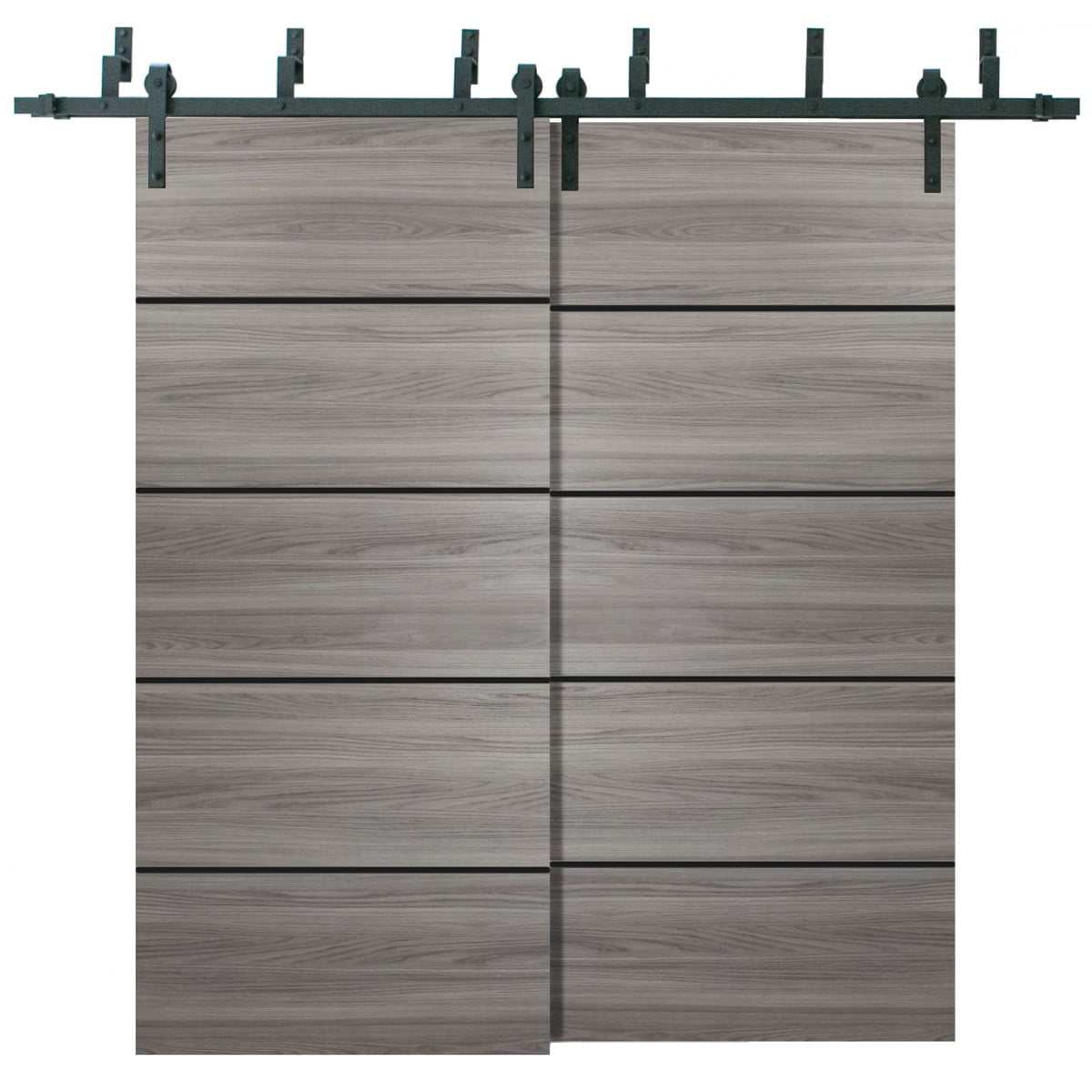Sliding Closet Barn Bypass Doors 84 x 84 inches | Planum 0015 Ginger ...