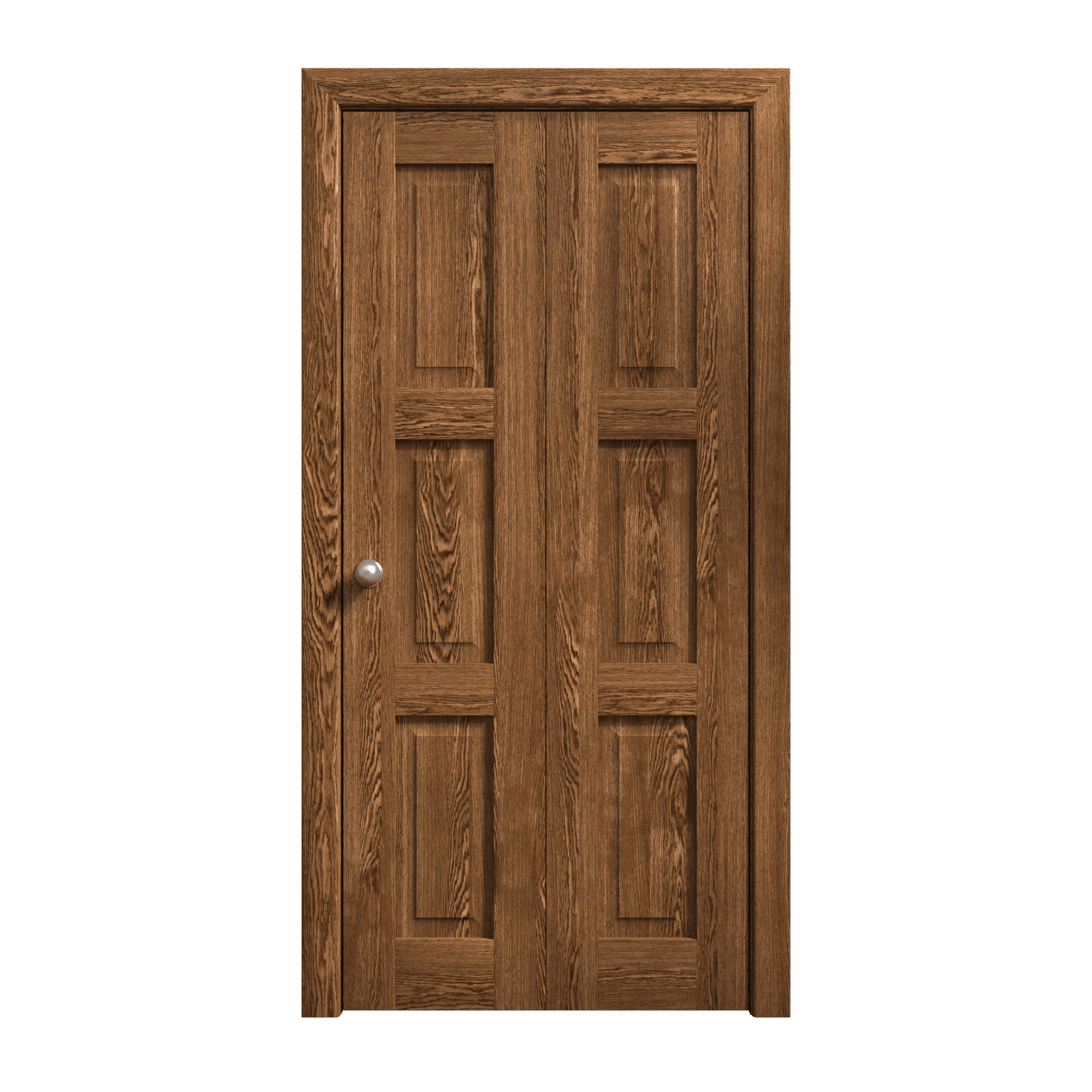Sliding Closet Bi-fold Doors 56 x 80 inches | Ego 5010 Cognac Oak ...