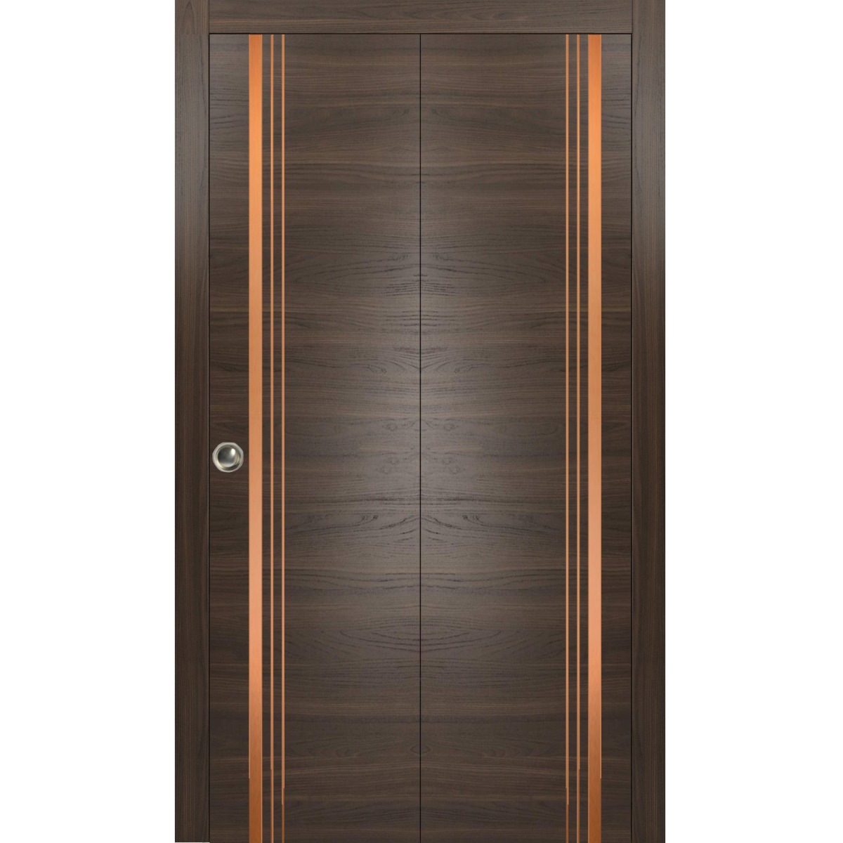 Sliding Closet Bi-fold Doors 84 x 96 inches | Planum 1010 Chocolate Ash ...