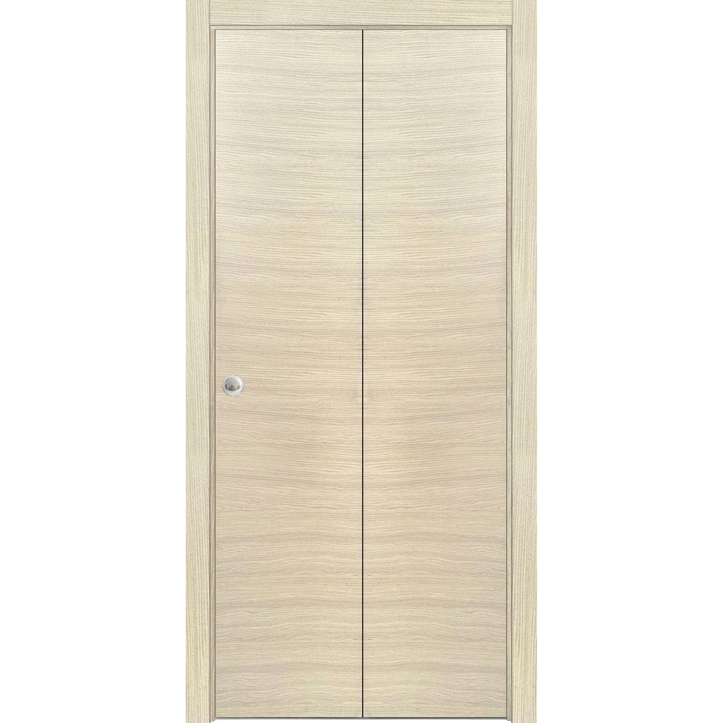Sliding Closet Bi-fold Doors | Planum 0010 Natural Veneer - Walmart.com