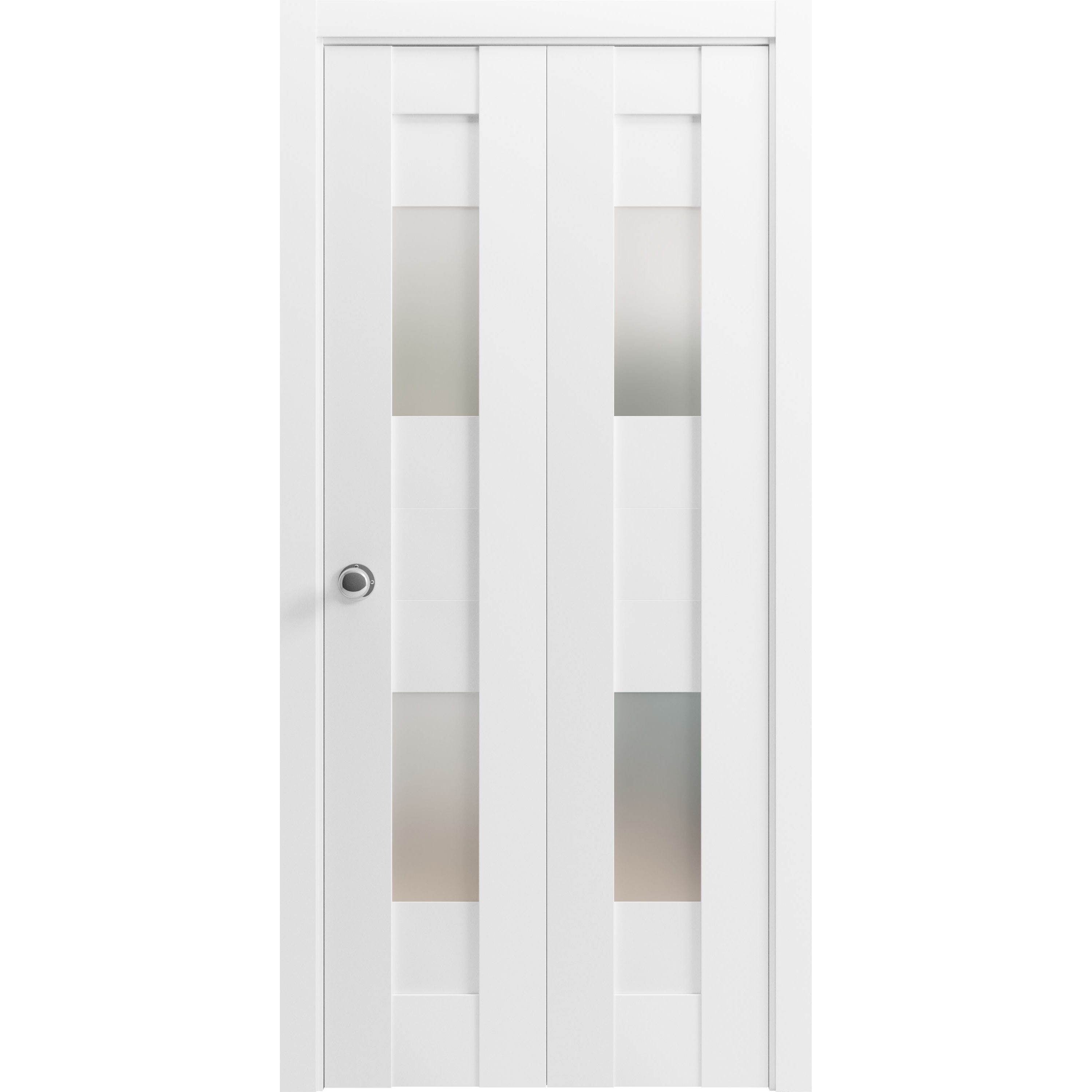 Sliding Closet Bi-fold Doors | Sete 6222 White Silk - Walmart.com