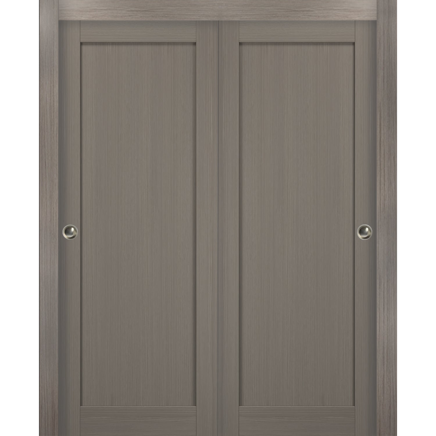 Sliding Closet Bypass Doors 48 x 80 with hardware | Quadro 4111 Grey ...