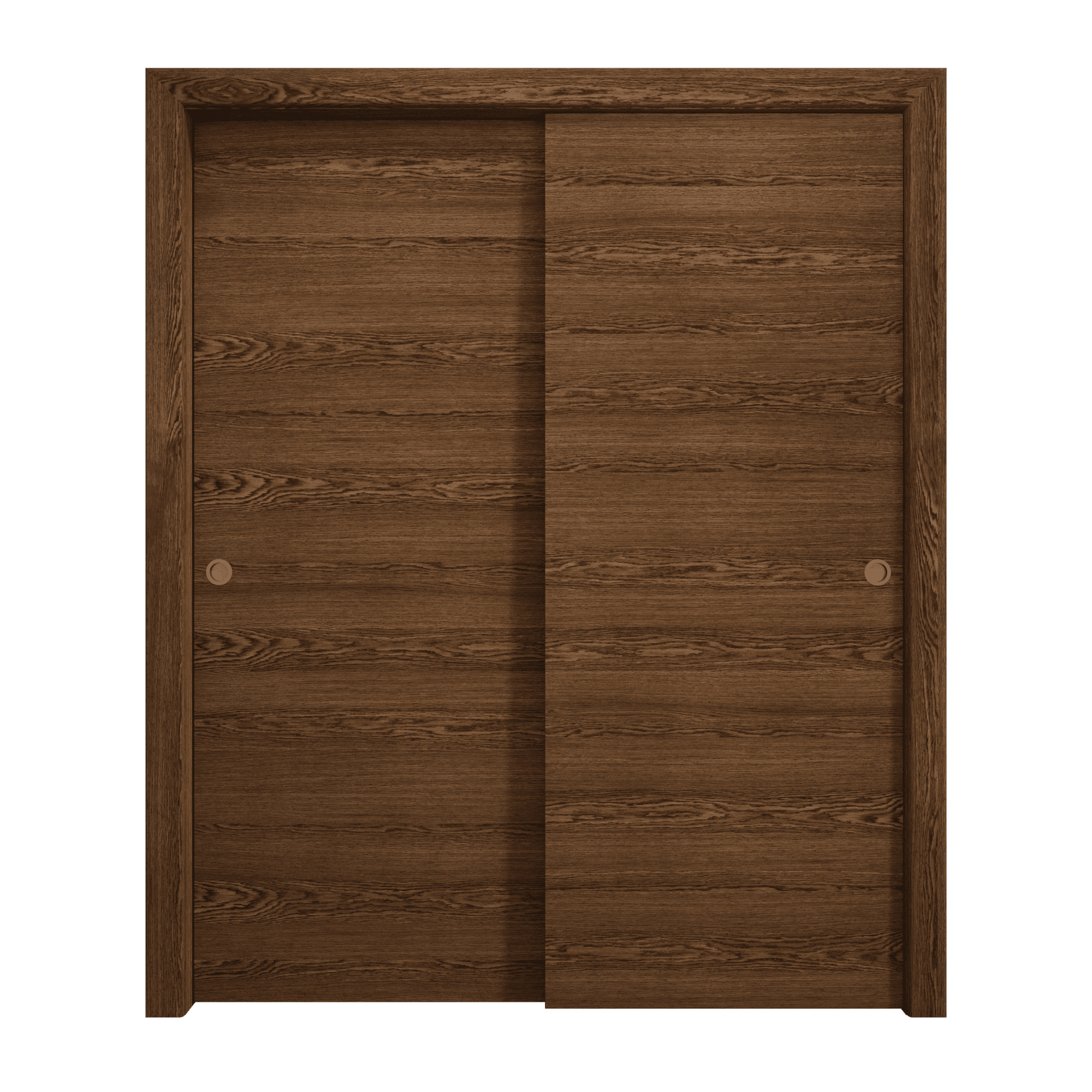 Sliding Closet Bypass Doors 48 x 80 inches | Ego 5000 Cognac Oak ...