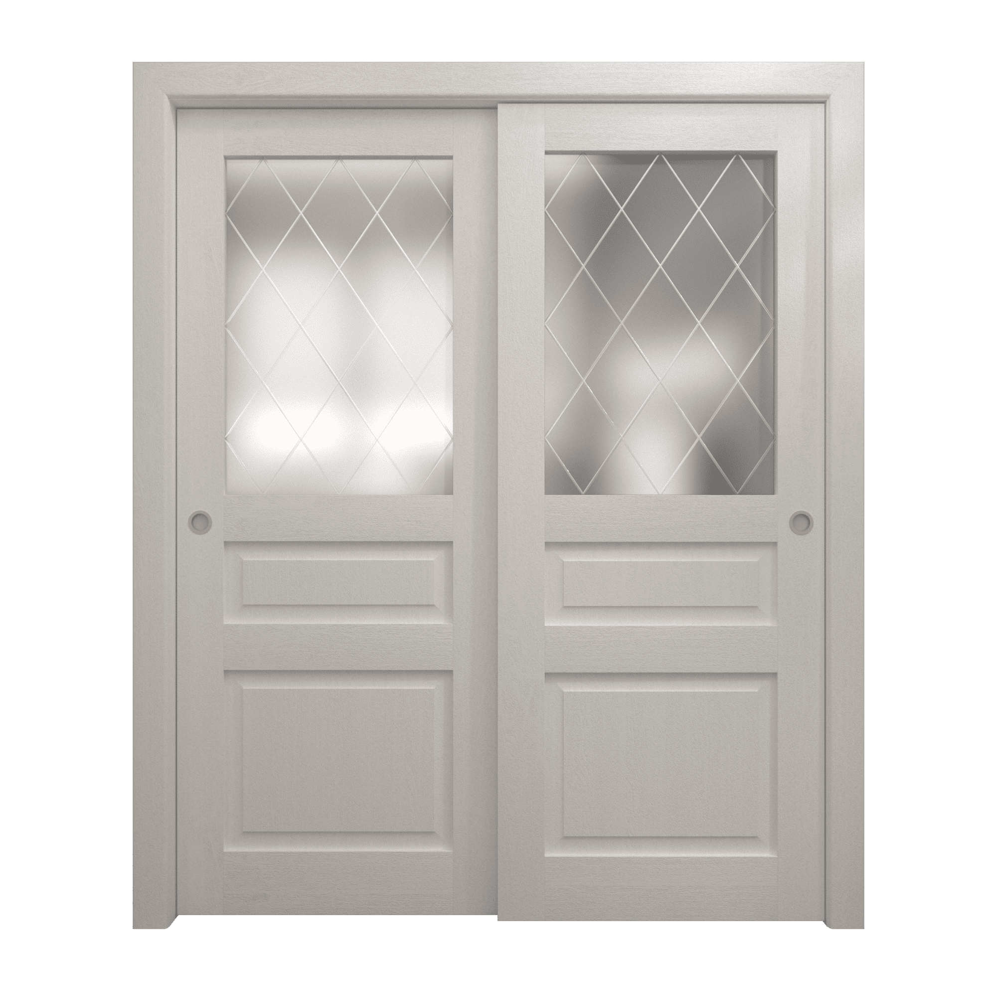 Sliding Closet Bypass Doors 72 x 96 inches | Ego 5011 Painted White Oak ...