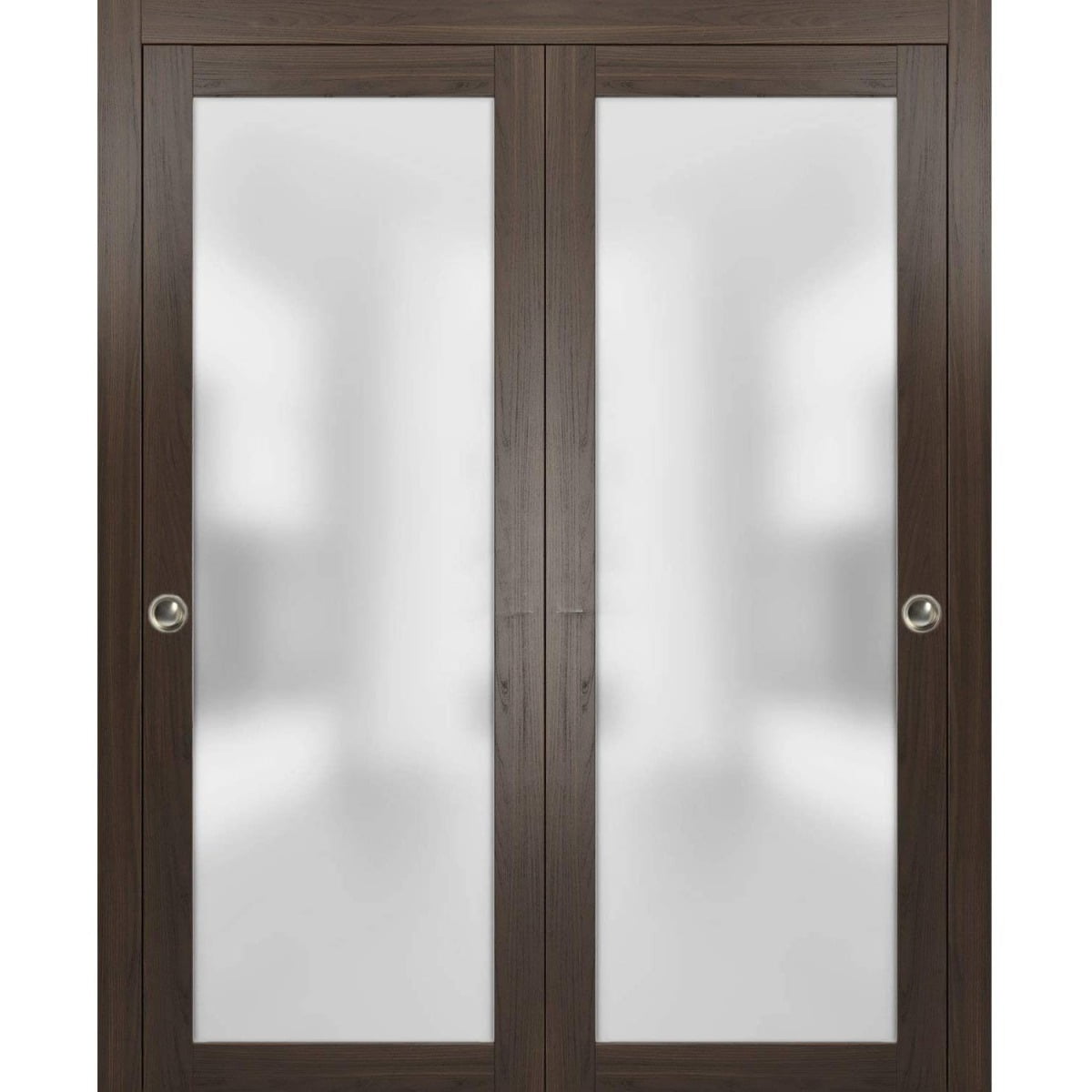 Sliding Closet Bypass Doors with Hardware | Planum 2102 Chocolate Ash ...