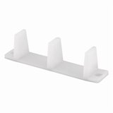 Sliding Closet Door Bottom Guide, 4-3/16 in., Plastic, White (2-pack ...