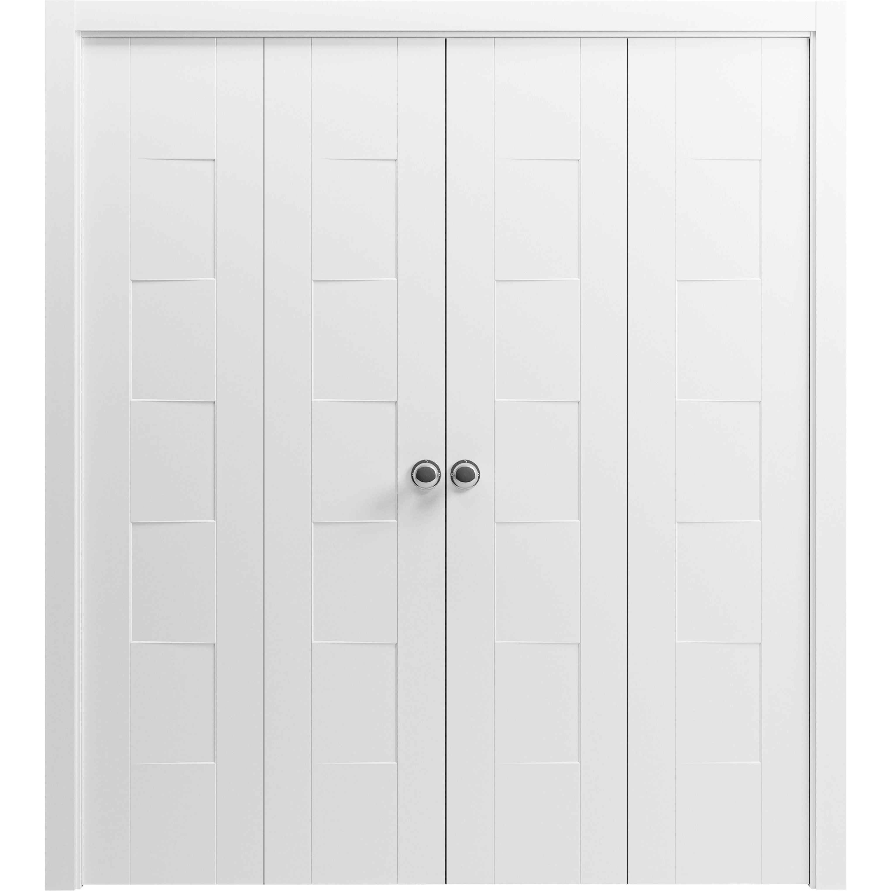 Sliding Closet Double Bi-fold Doors 72 x 84 inches | Mela 0755 Painted ...