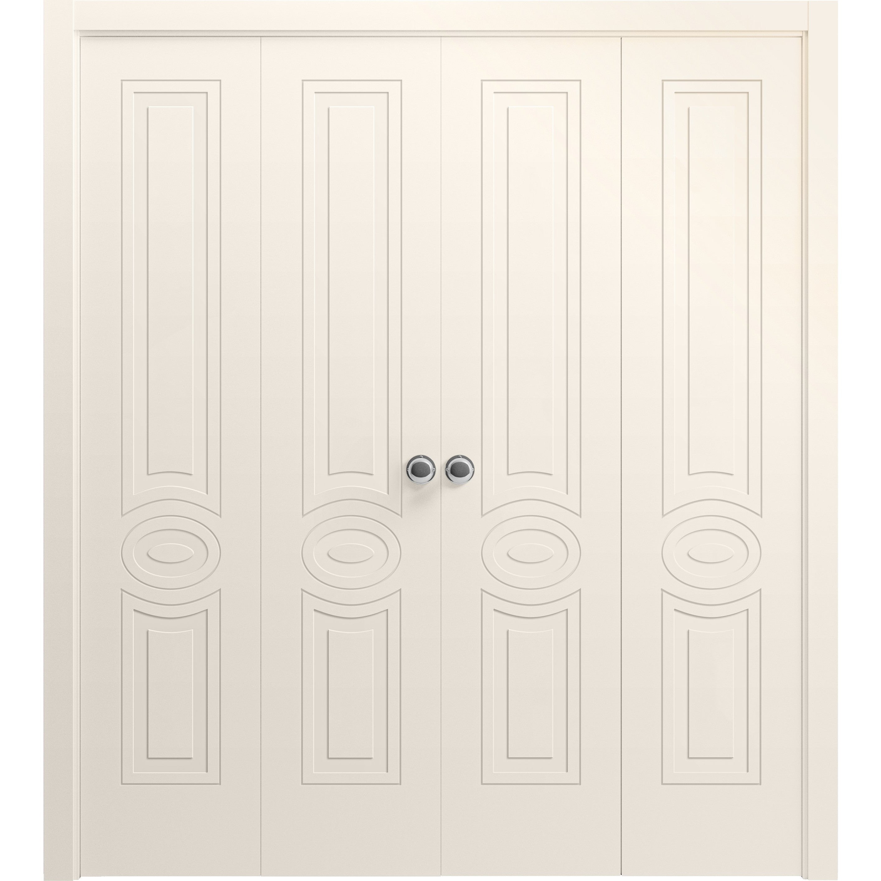 Sliding Closet Double Bi-fold Doors 72 x 84 inches | Mela 7001 Painted ...