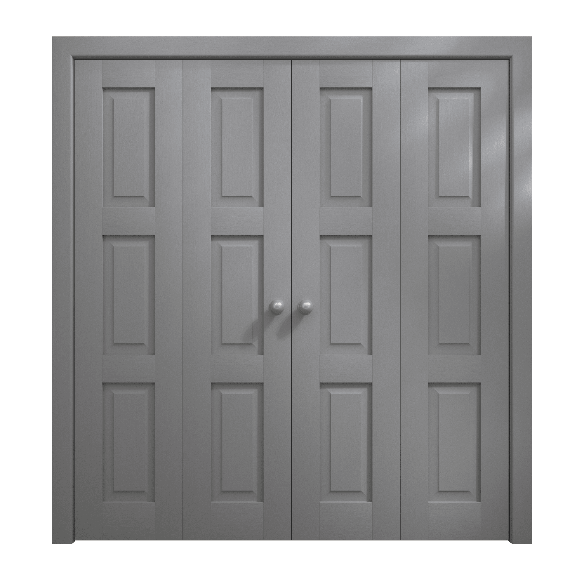 Sliding Closet Double Bi-fold Doors 96 x 96 inches | Ego 5010 Painted ...