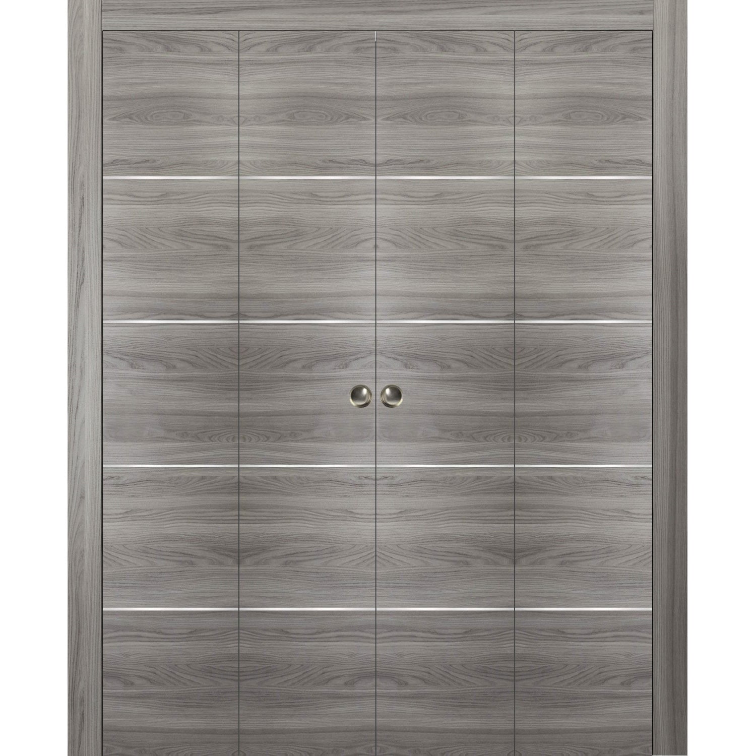 Sliding Closet Double Bi-fold Doors | Planum 0020 Ginger Ash - Walmart.com