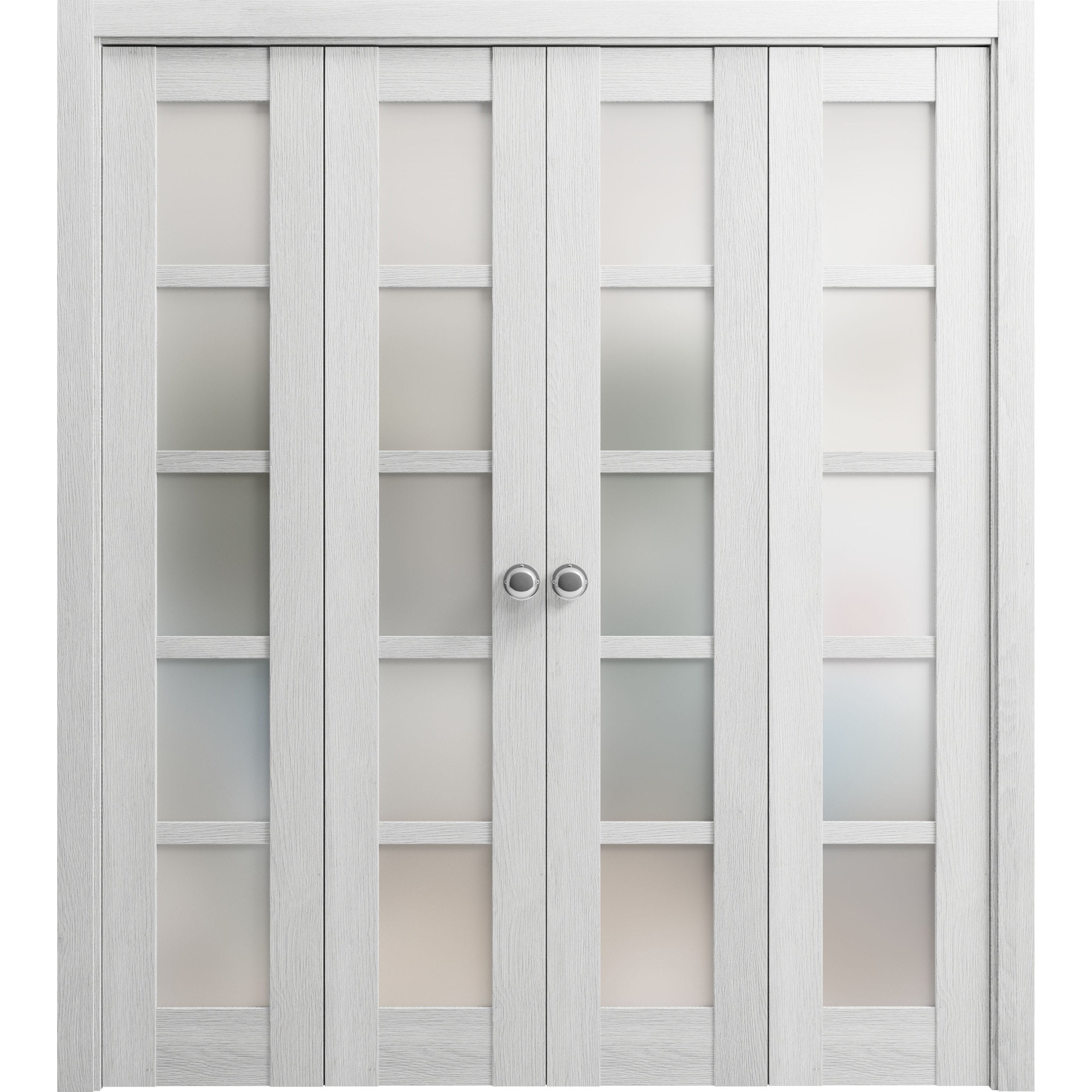 Sliding Closet Double Bi-fold Doors | Quadro 4002 Light Grey Oak ...