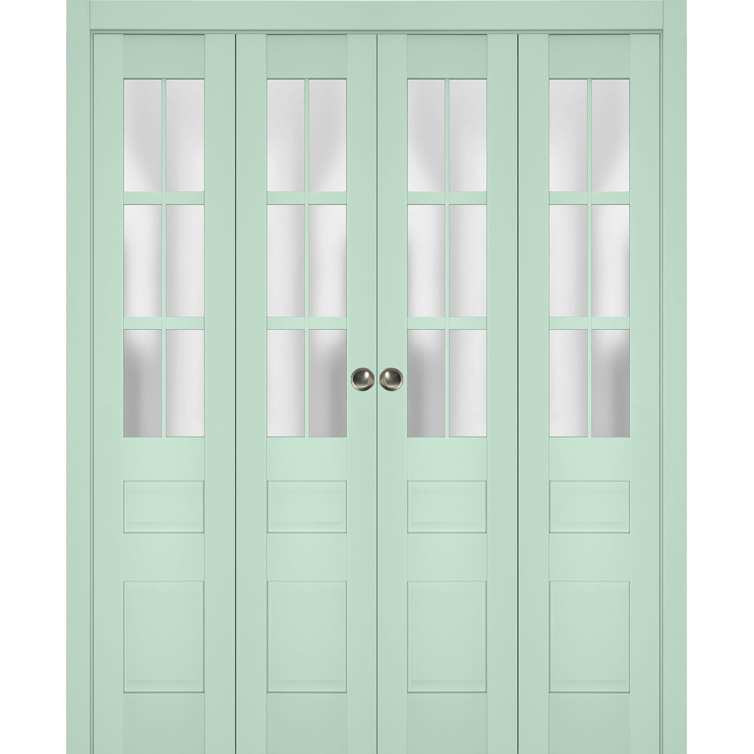 Sliding Closet Double Bi-fold Doors | Veregio 7339 Oliva with Frosted ...