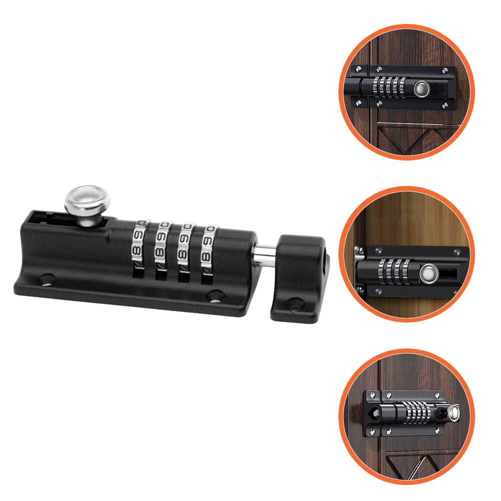 Sliding Combination Bolt Latch Keyless Combination Bolt 4 Digit Pin ...