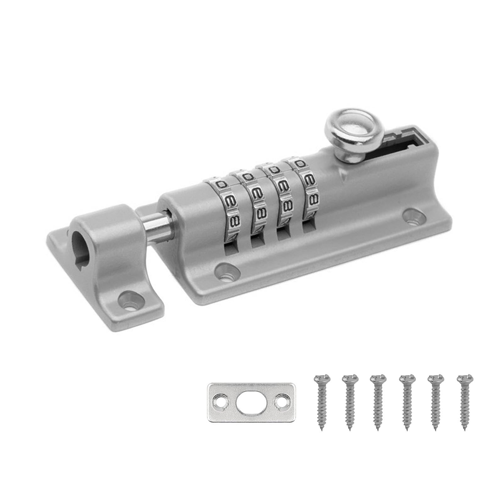 Sliding Combination Bolt gate Lock Combi Bolt Latch Keyless Combination ...