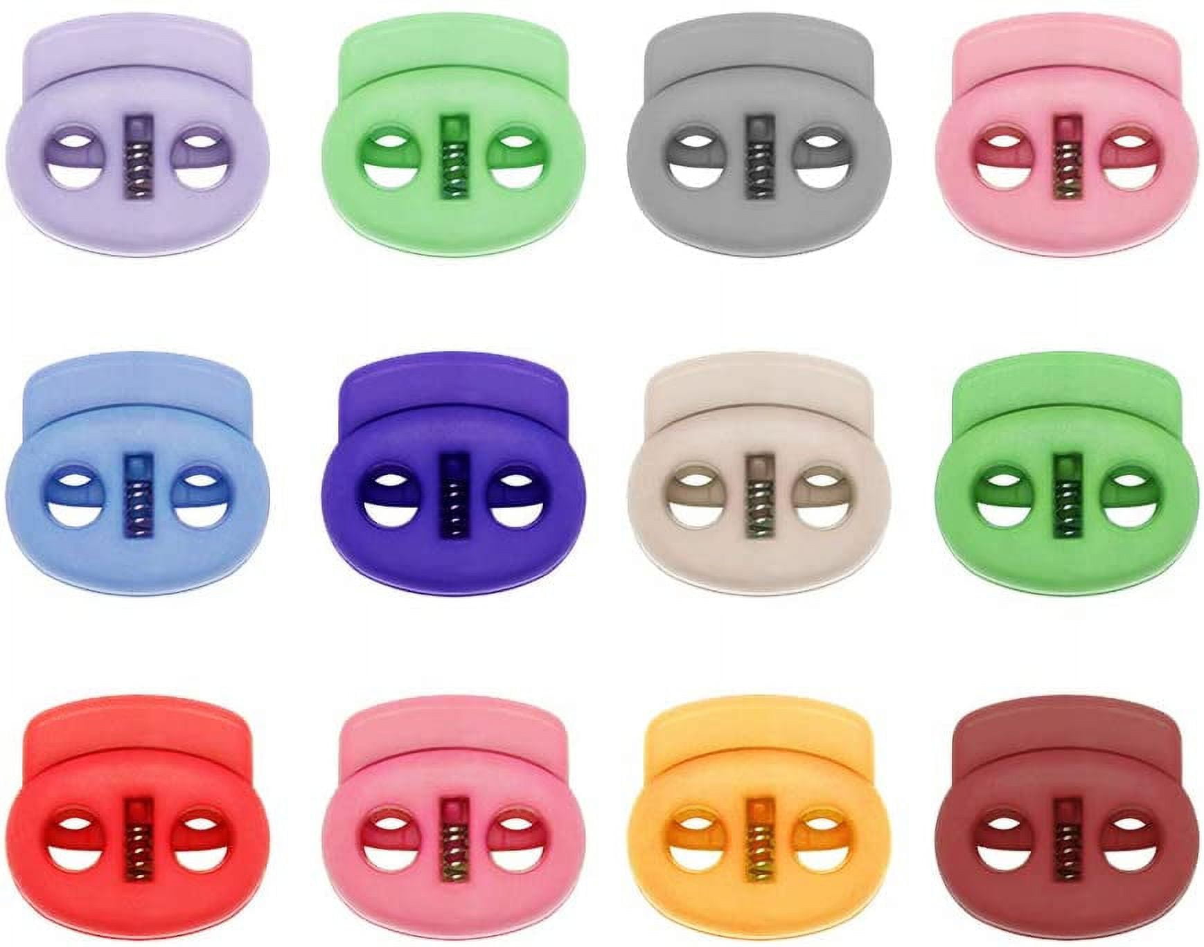 Sliding Cord Fastener 50pcs Plastic Spring Cord Lock End Toggle ...