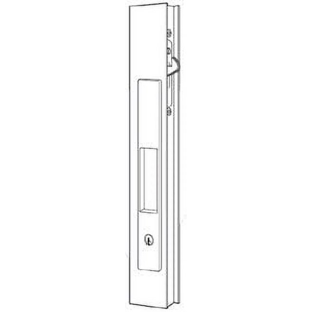 Sliding Door Flush Lockset with Exterior Cylinder - Walmart.com