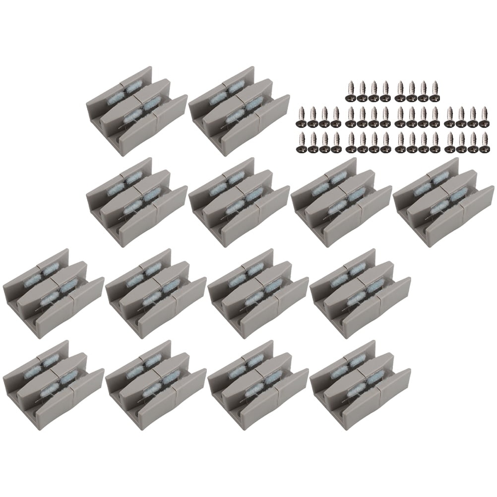 FESTFENDS Sliding Shower Door Parts Grey 10Pcs 2.6X1.8X0.9In - Walmart.com