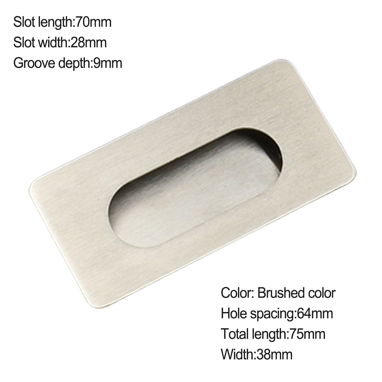 Sliding Door Handle Slotted Recessed Handle Cabinet Closet Cabinet Door Invisible Concealed ...